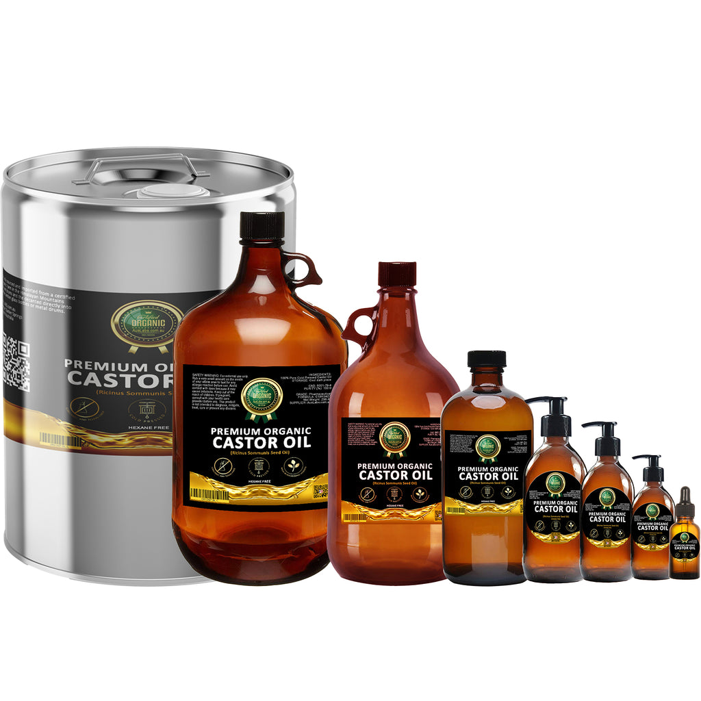 The Best Organic Castor Oil | 100% PURE and Certified | Amber Glass Bo ...